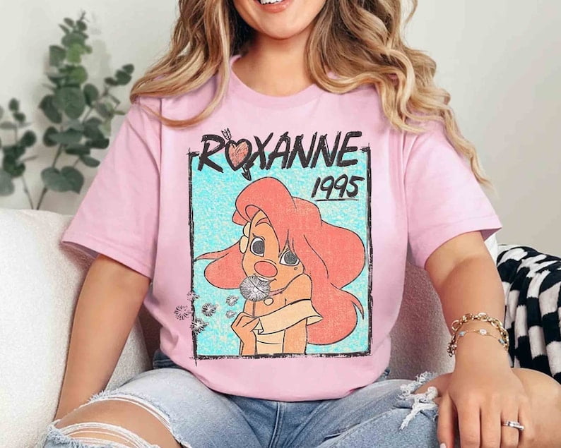 Vintage 1995 Roxanne Portrait T-shirt, Disney A Goofy Movie Wash Tee ...