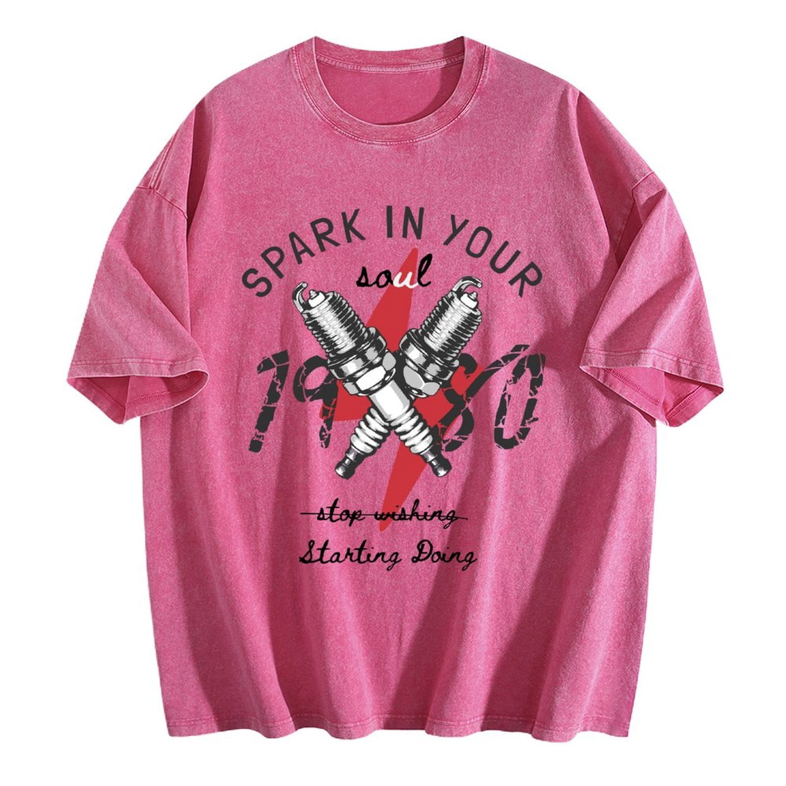 Vintage 1995 Spark Soul Graphic Motivational Mens Tee Shirt - Walmart.com