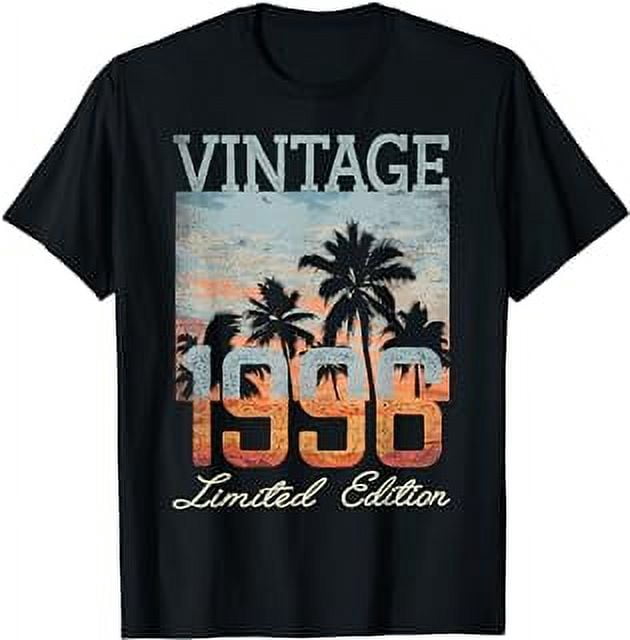 Vintage 1996 Limited Edition 28th Birthday 28 Year Old Gifts T-Shirt ...