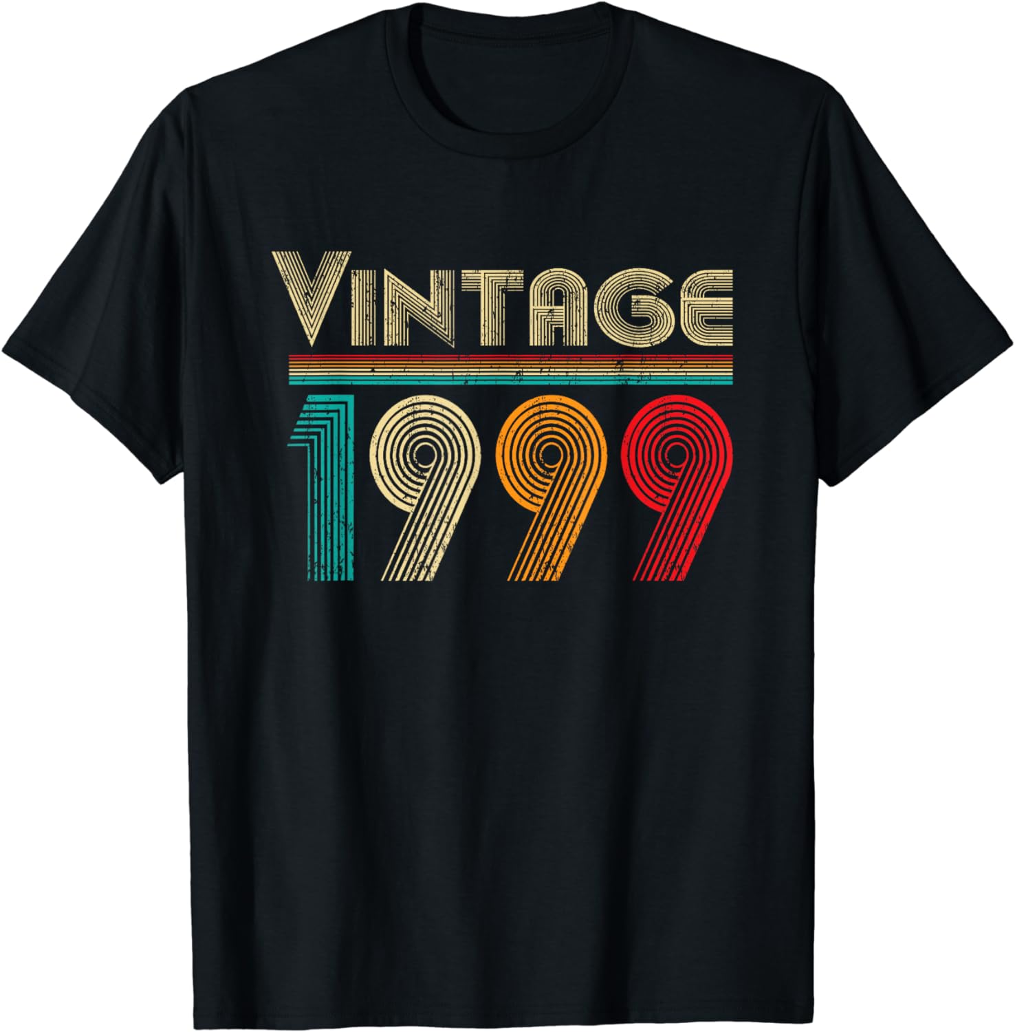 Vintage 1999 Retro 25 Years Old Men and Women 25th Birthday T-Shirt ...