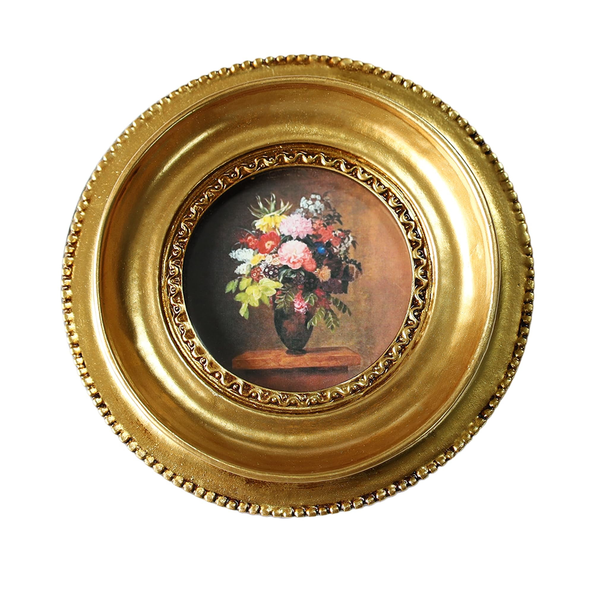 Vintage 2.5X2.5 Mini Picture Frame - Antique Gold Embossed Design ...