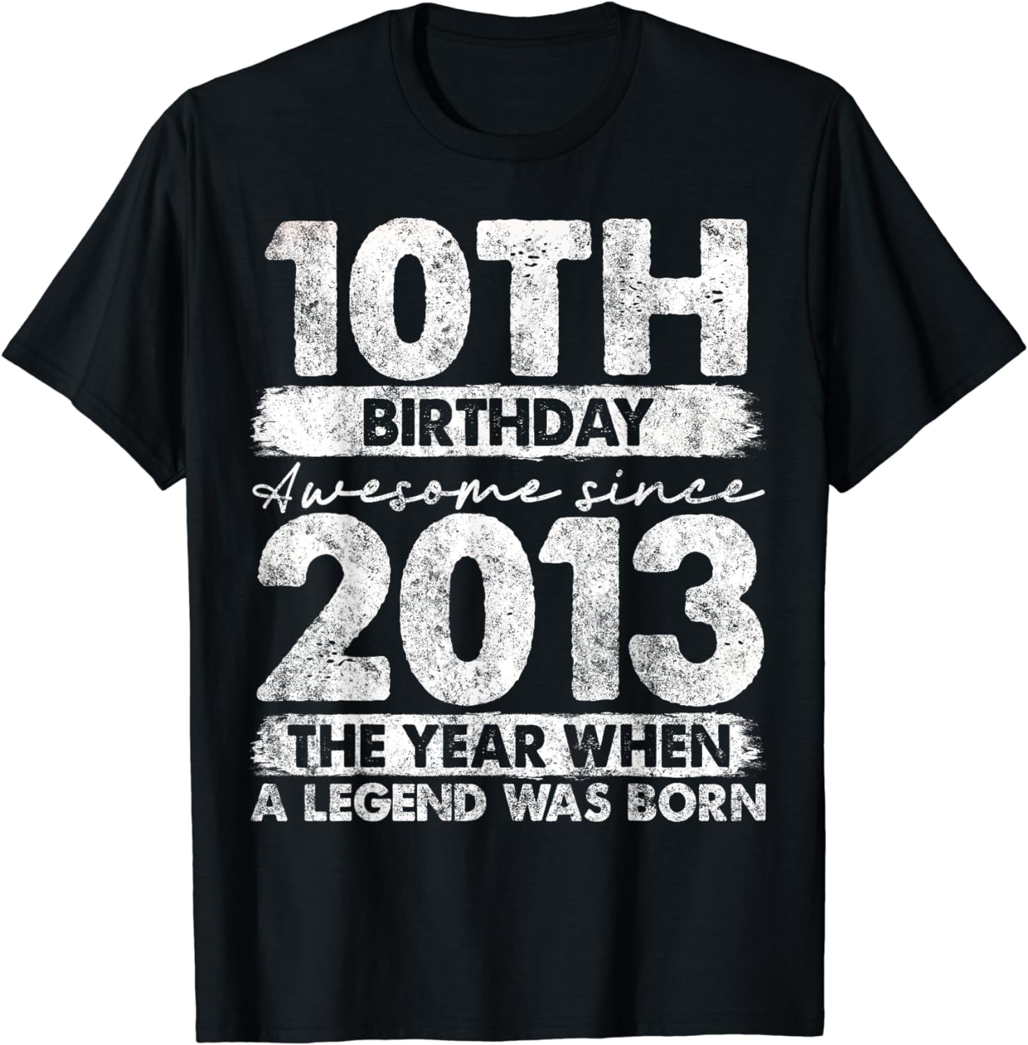 Vintage 2013 10 Year Old Gifts Limited Edition 10th Birthday T-Shirt ...