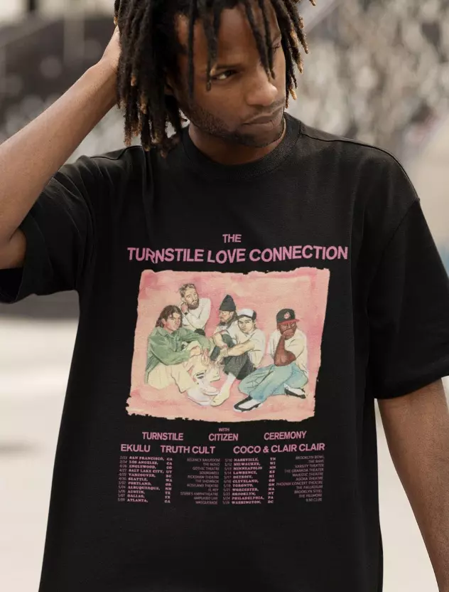 Vintage 2022 The Turnstile Love Connection Tour 2022 T-shirt, size S ...