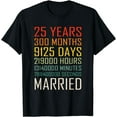 Vintage 25 Years 300 Months Married 25th Wedding Anniversary T-Shirt - Walmart.com