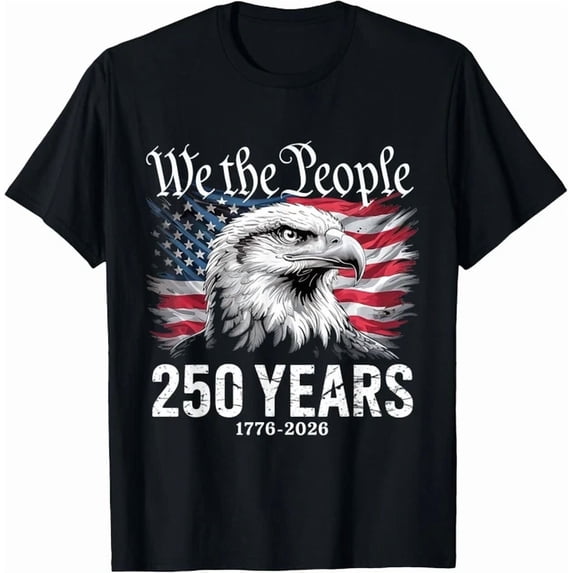 Vintage 250 Years 1776-2026 250th Birthday Eagle 4th July T-Shirt ...