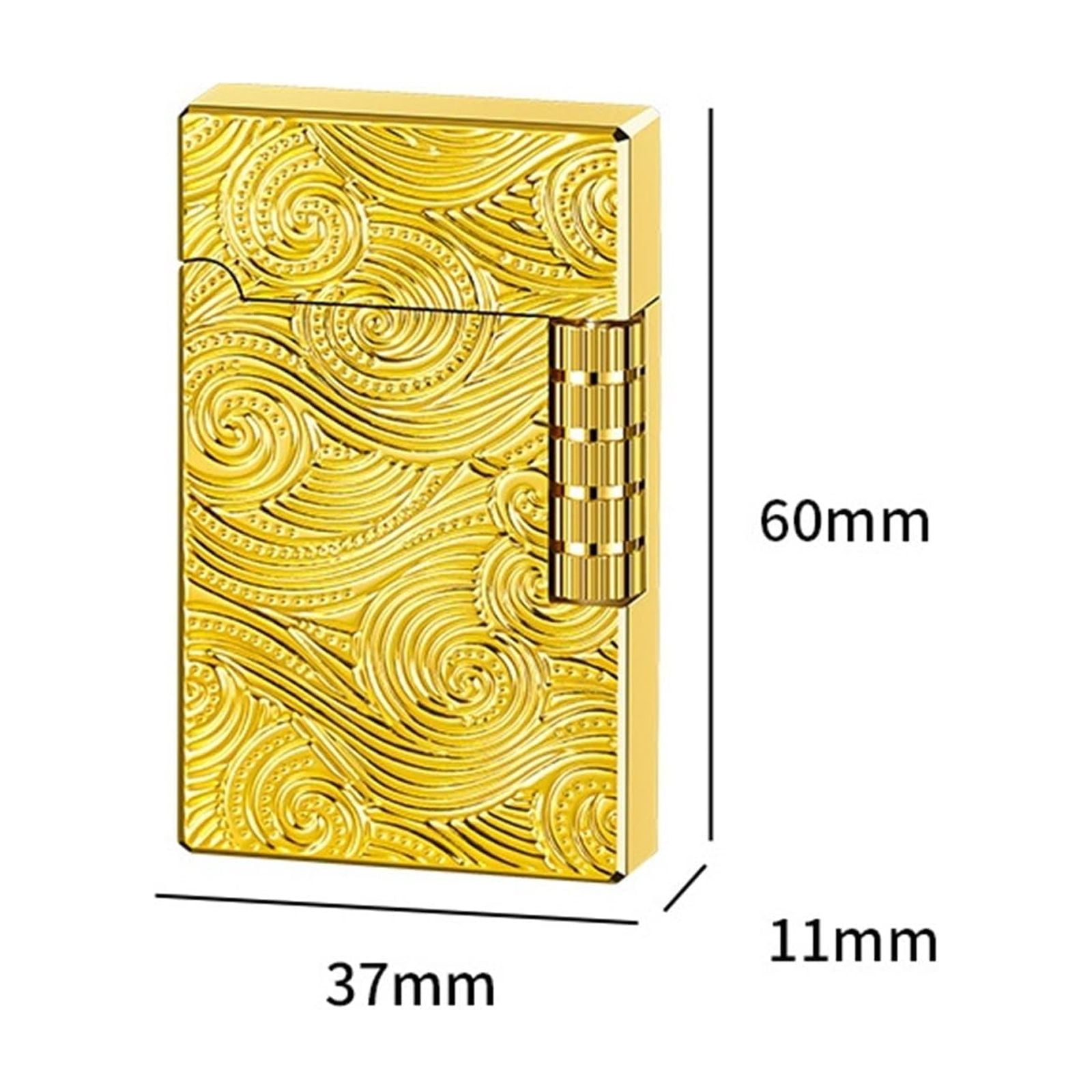 Vintage 3D Carved Side Wheel Trench Kerosene Lighter Soft Flame ...
