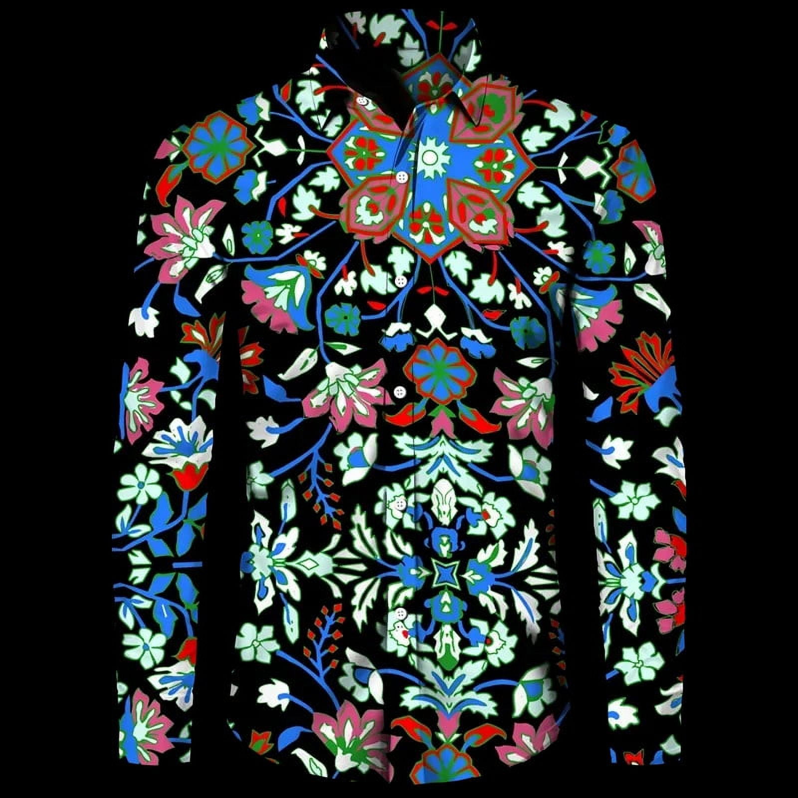 Vintage 3D Printed Ancient Babylon Paisley Patterns Long Sleeve Shirts ...