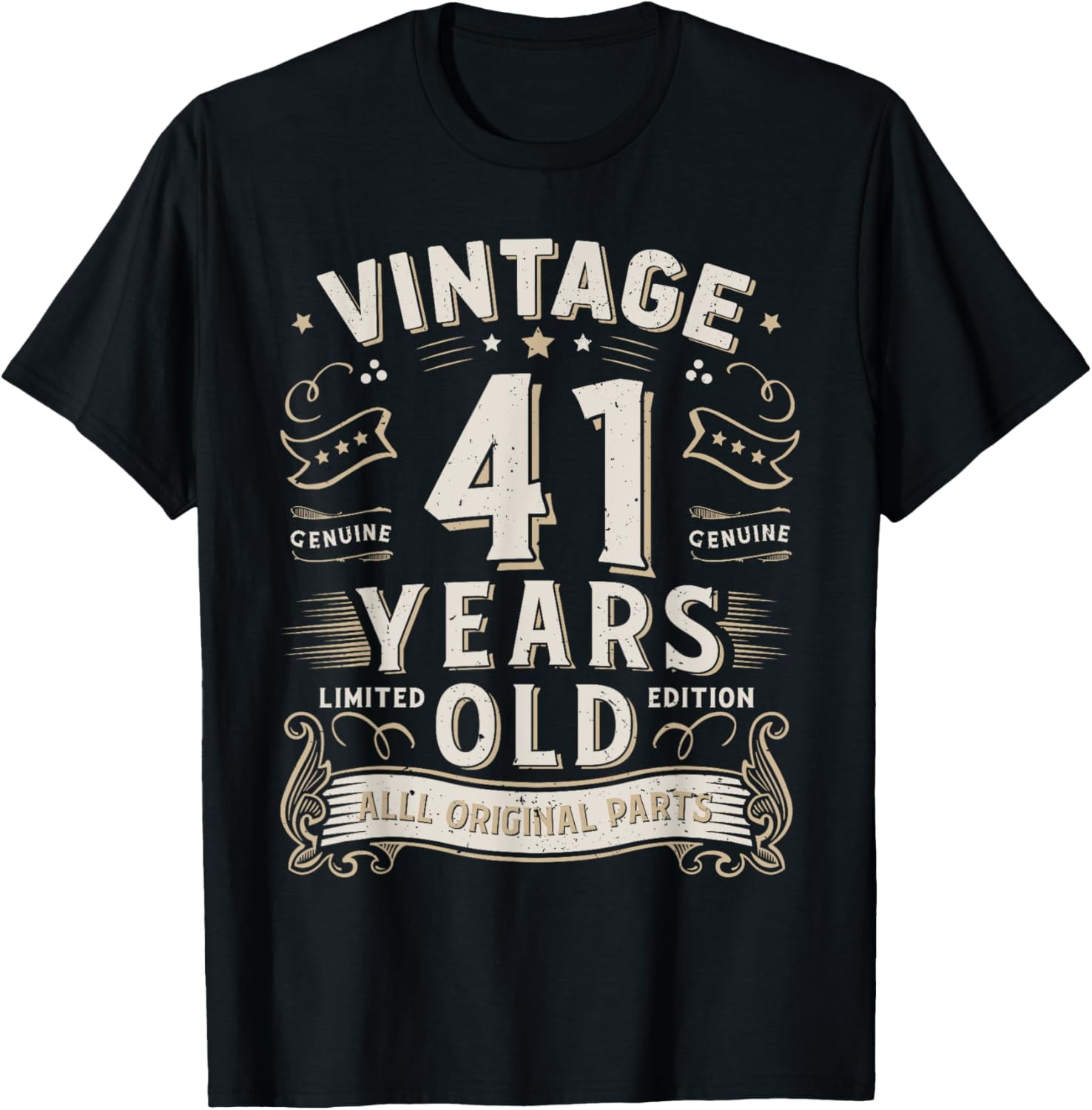 Vintage 41 Year Birthday Limited Edition Live Legend His/Her T-Shirt ...