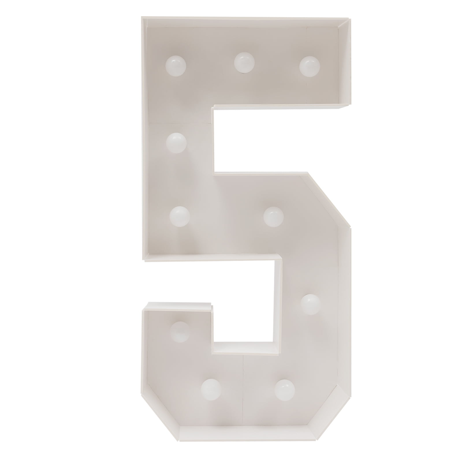 Vintage 50 Light Up Numbers, KT Board, Battery Powered LED Lamp for ...