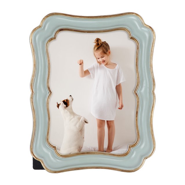 Vintage 5x7 Picture Frame Green Gold, Ornate Antique Picture Frame ...