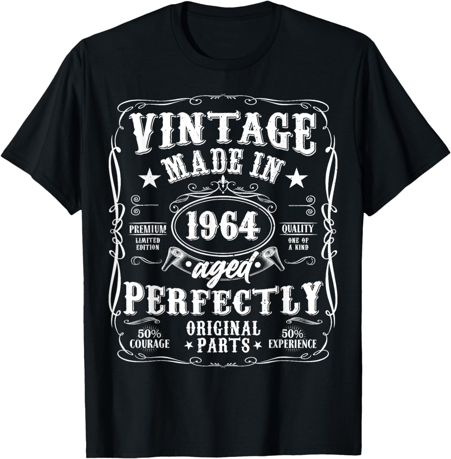 Vintage 60th Birthday Men 60 Years Old Funny Vintage 1964 T-Shirt ...