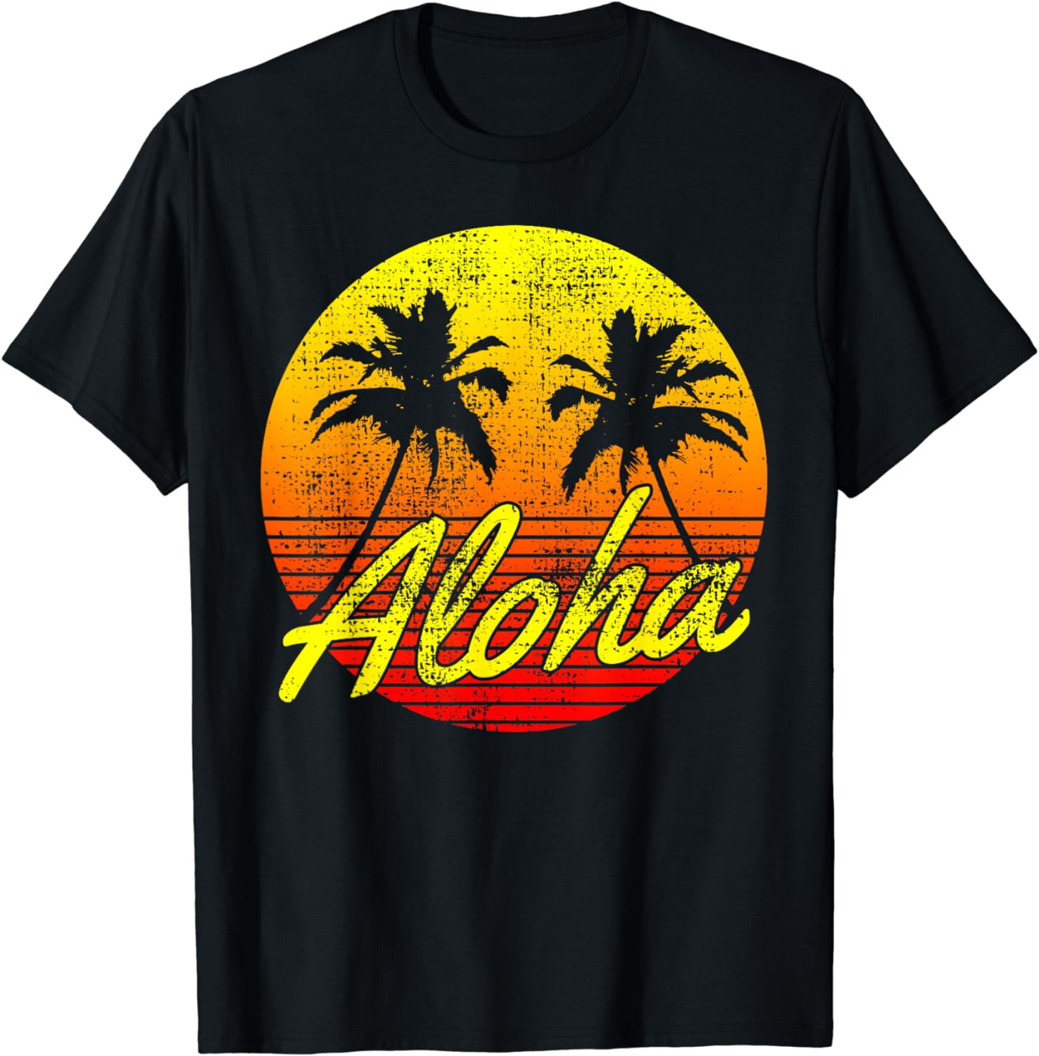 Vintage 70s 80s Sunset Aloha Hawaiian Vacation Retro T-Shirt - Walmart.com