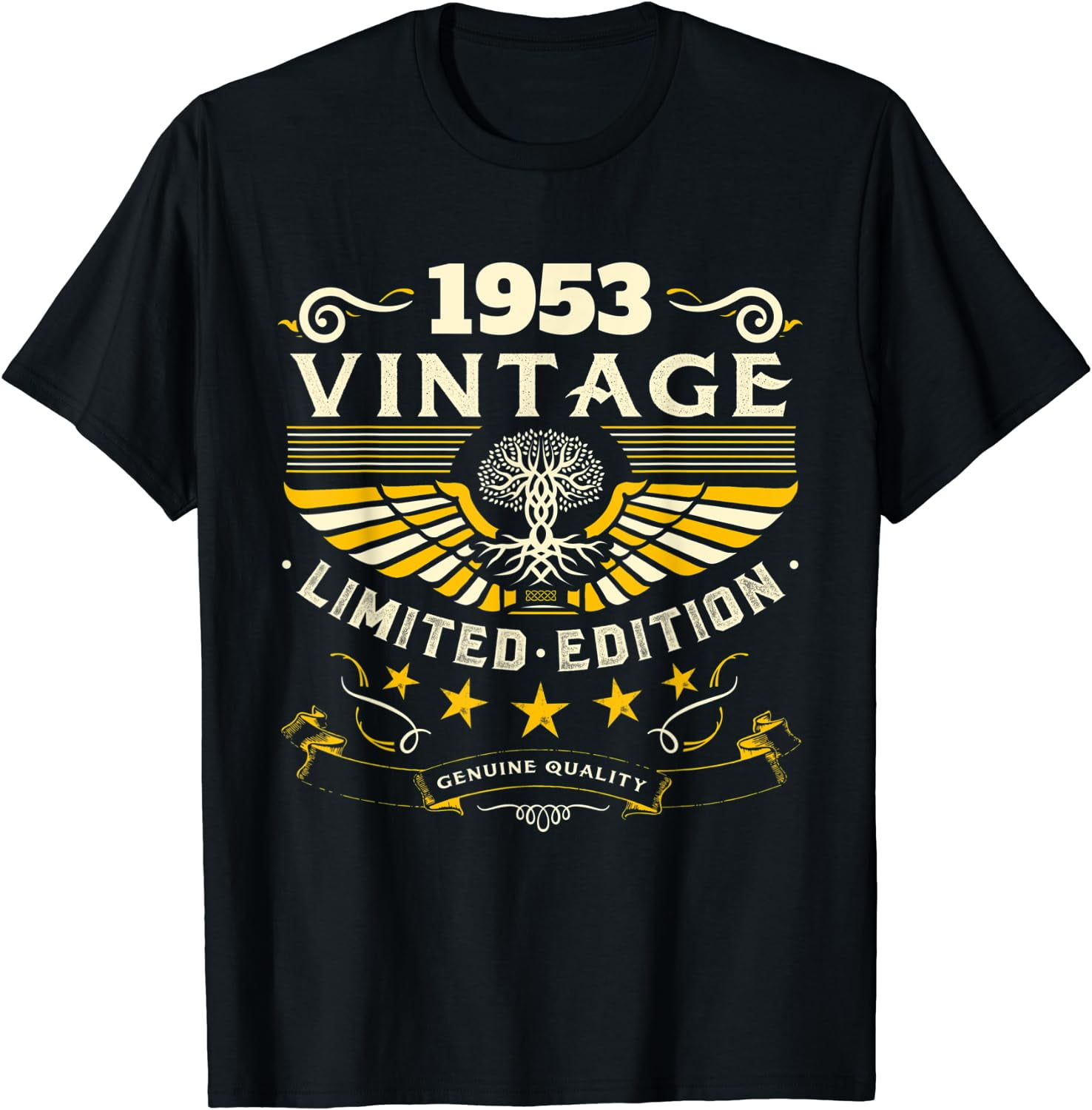 Vintage 70th Birthday Decorations Men Funny 1953 70 Birthday T-Shirt ...