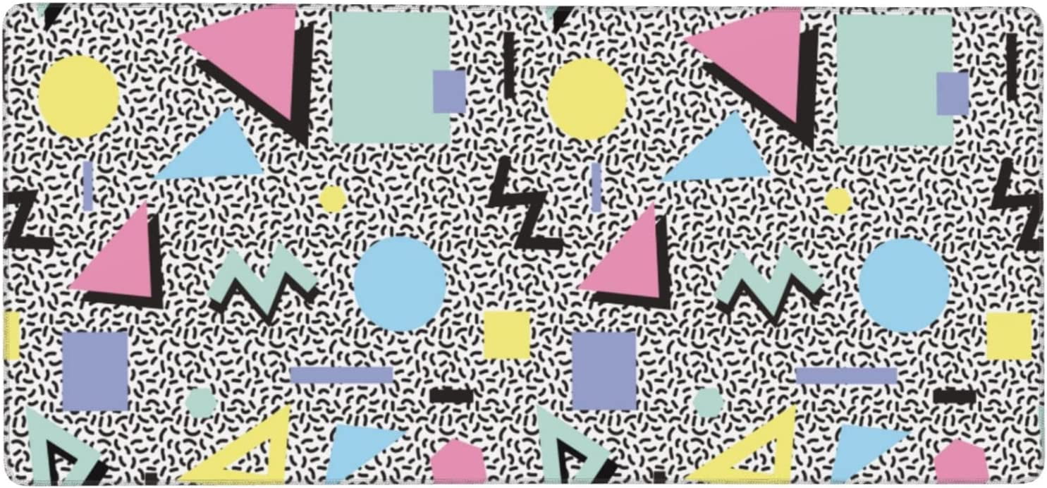 Vintage 80s 90s Fashion Style Gaming Mouse Pad XL, Extended Stitched ...