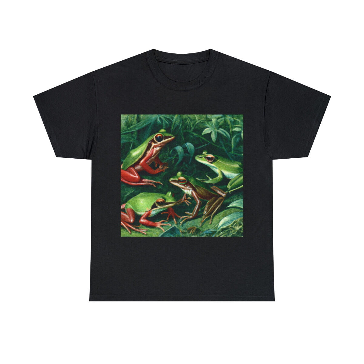 Vintage 80s 90s Style Reprint T Shirt Tree Frog Animal Art Tee Adult ...
