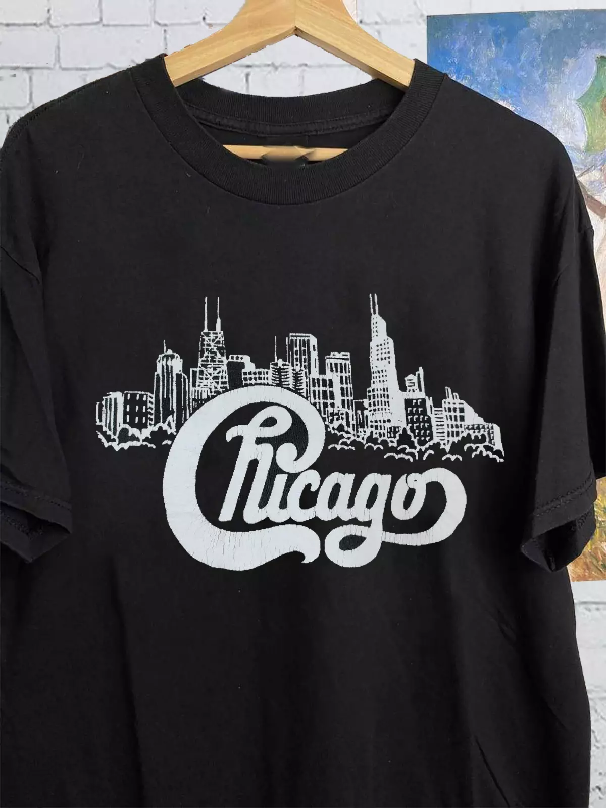 Vintage 80s Chicago Band Skyline Shirt - Walmart.com