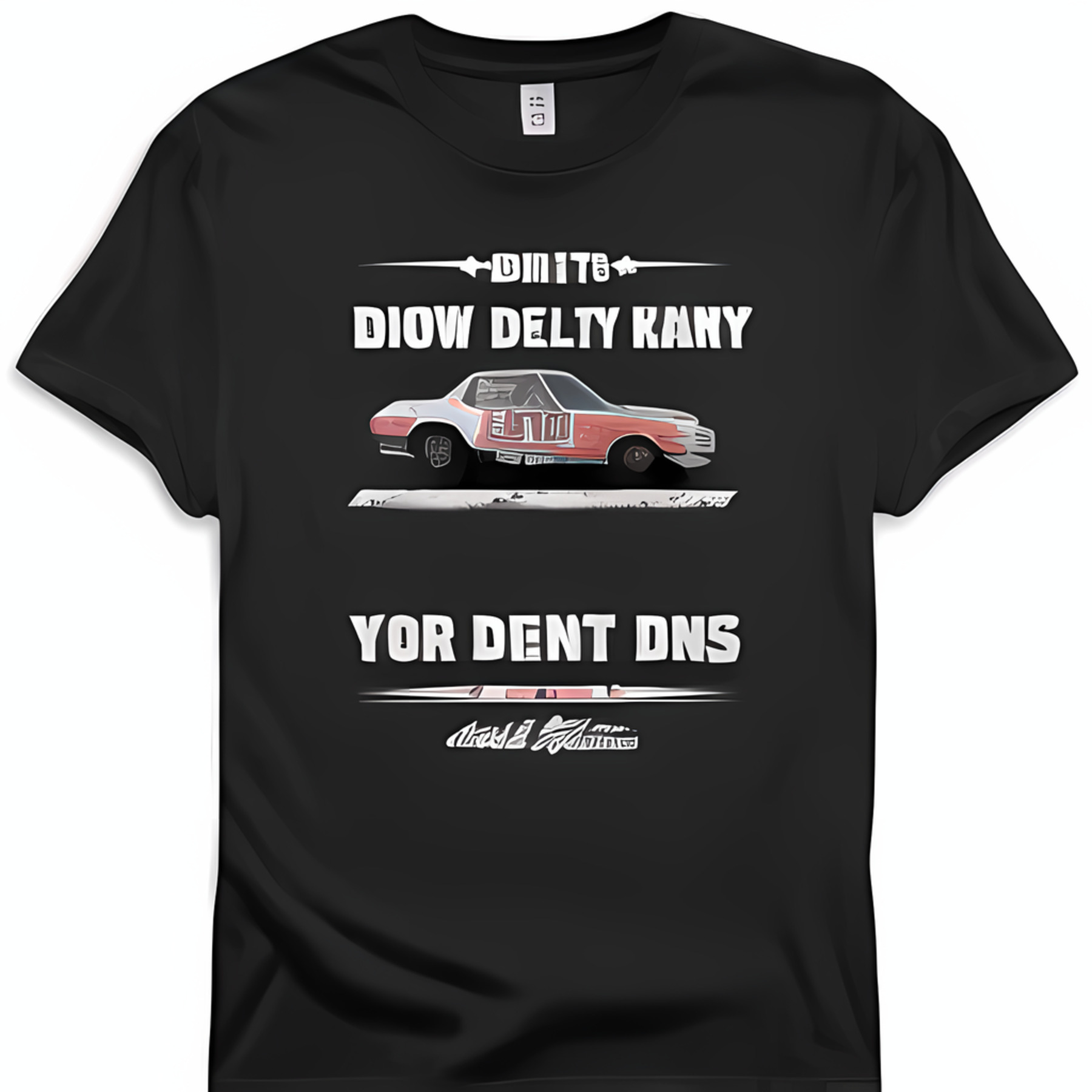 Vintage '80s Driver Skeletons in Del Ott's Black T-Shirt Retro Racing ...