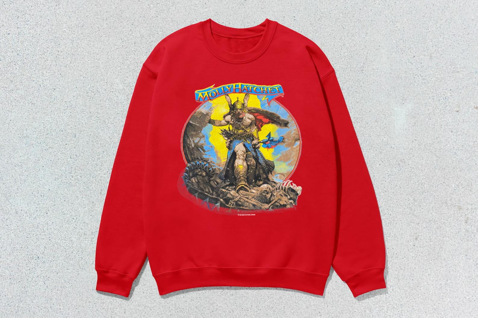 Vintage 80s Molly Hatchet HELL YEAH Frank Frazetta Concert Tour Band ...