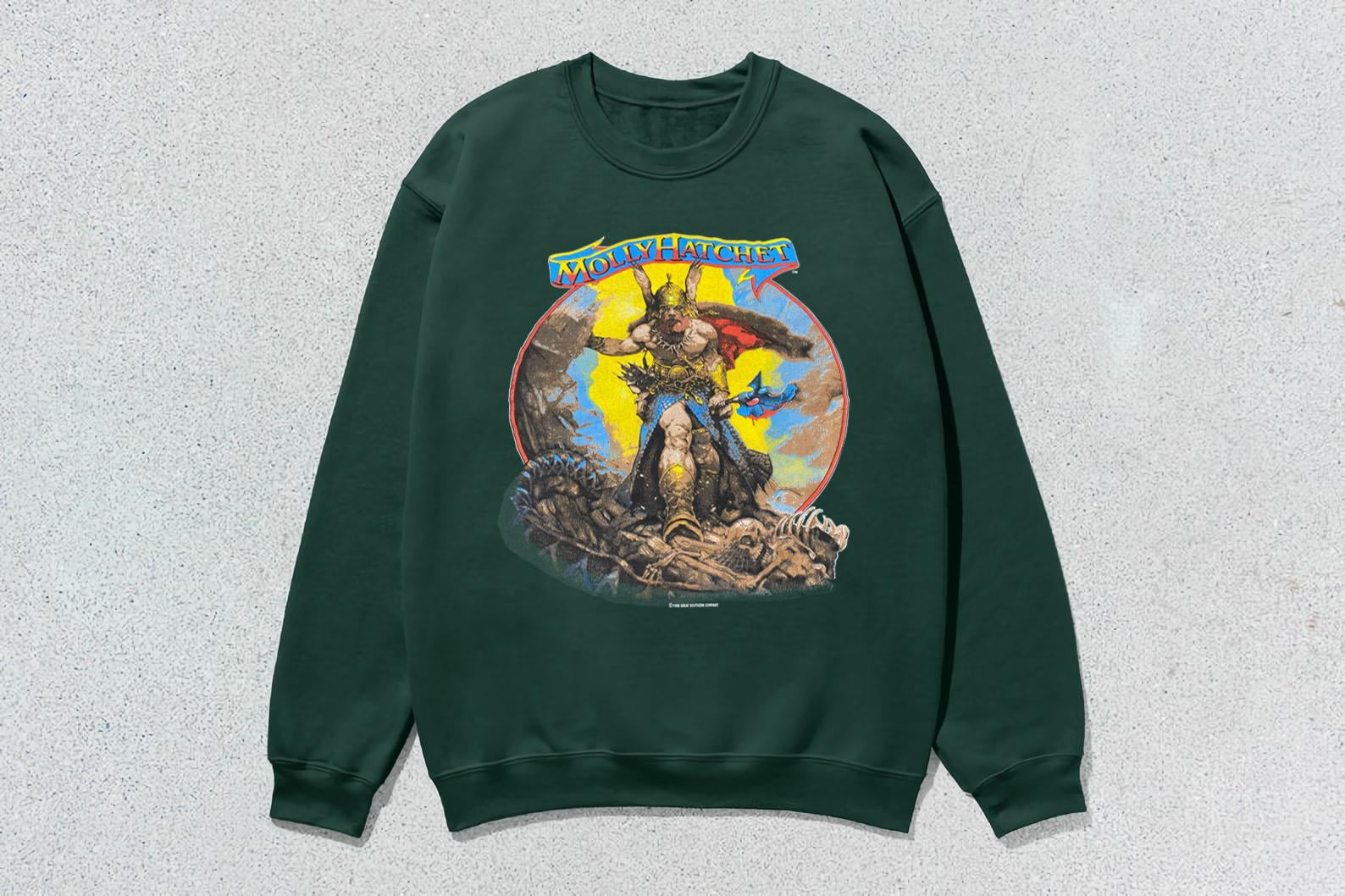 Vintage 80s Molly Hatchet HELL YEAH Frank Frazetta Concert Tour Band ...