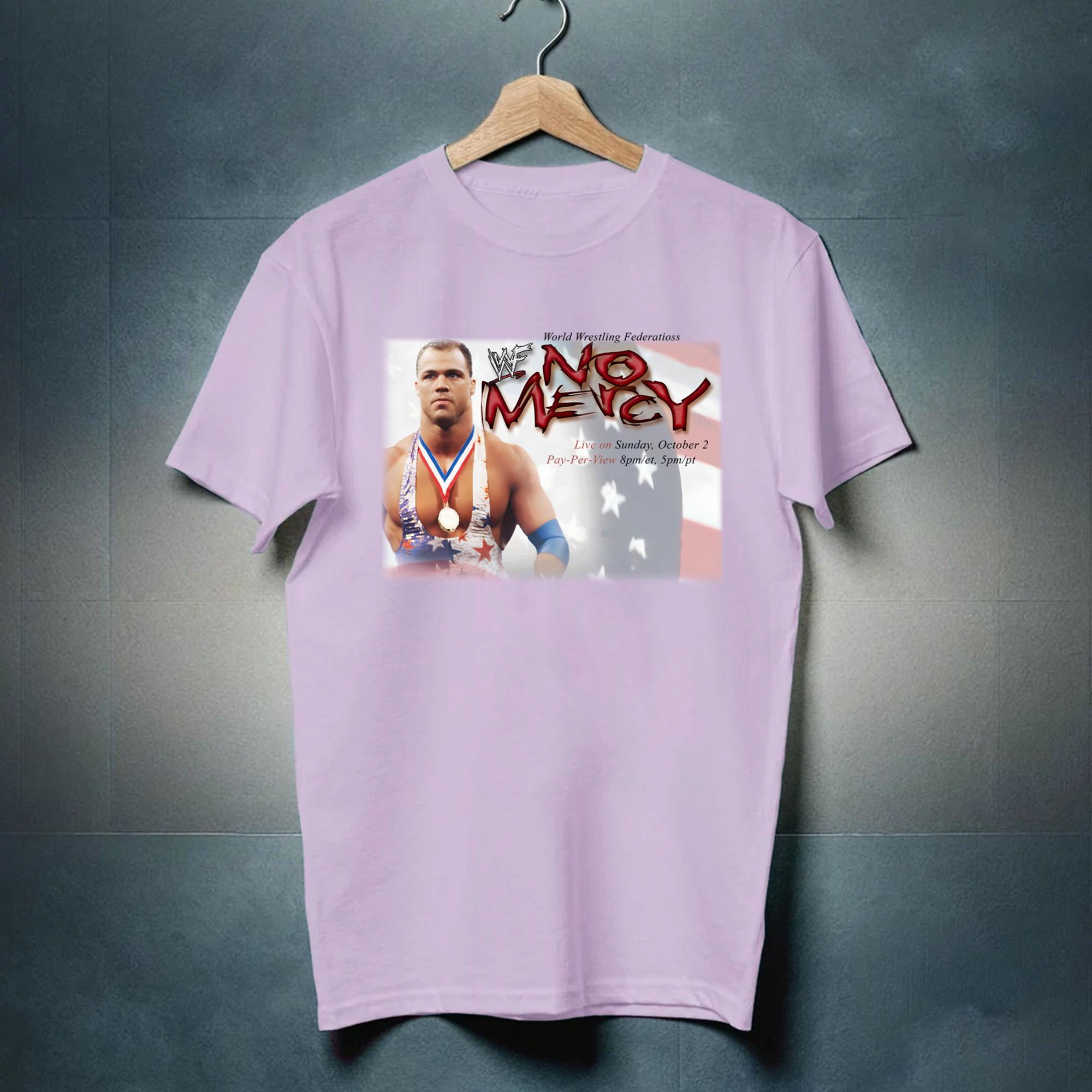 Vintage 90's Kurt Angle No Mercy Tee WWF wwe Wrestling T shirt XL ...