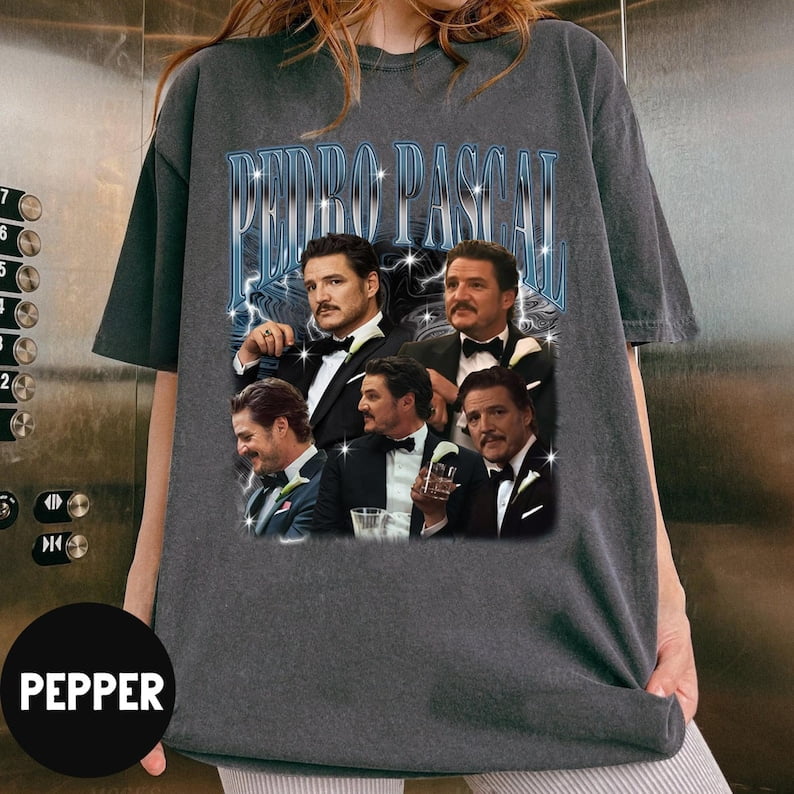 Vintage 90s Bootleg Pedro Pascal Shirt, Harry Castillo Art Retro ...