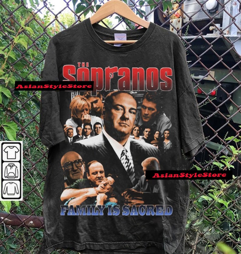 Vintage 90s Bootleg Style The Sopranos T-Shirt, Retro The Sopranos ...