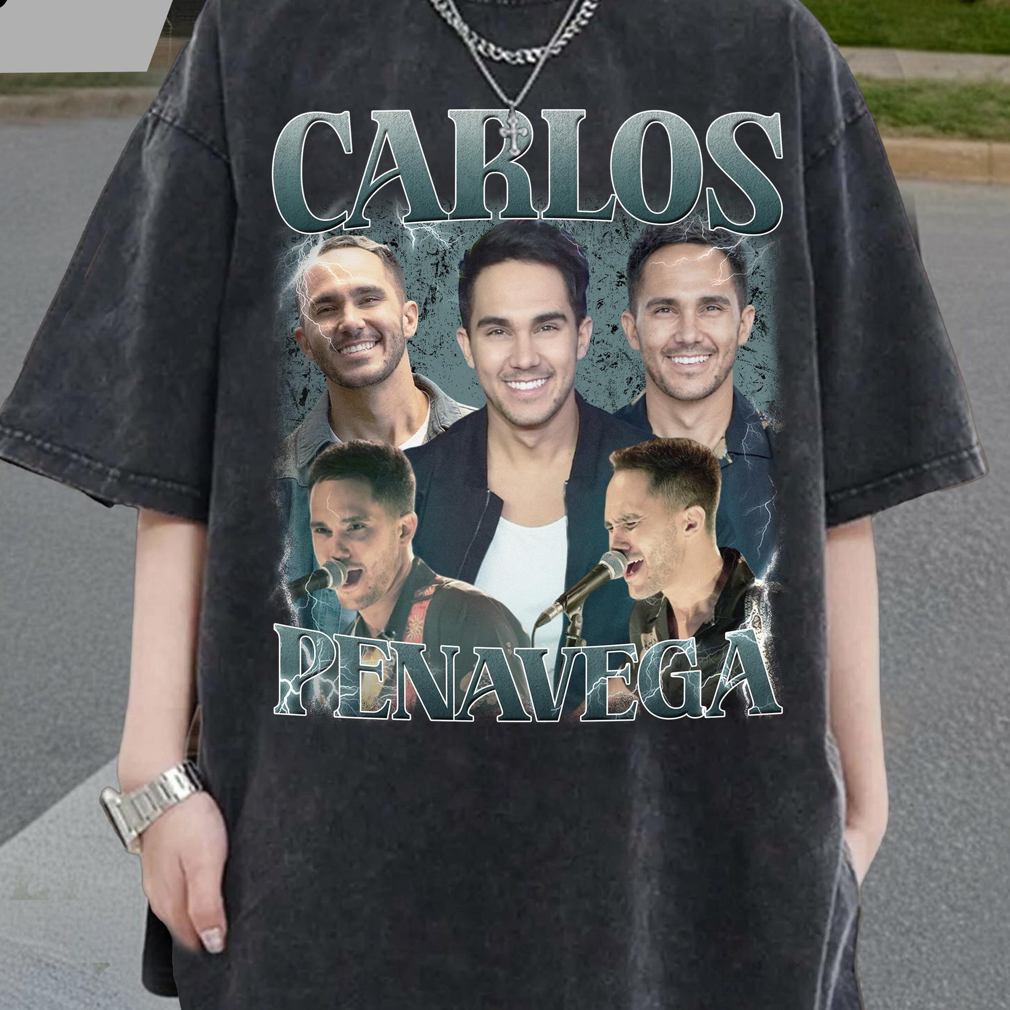 Vintage 90s Carlos PenaVega T-Shirt - Big Time Rush Fan Tee with ...