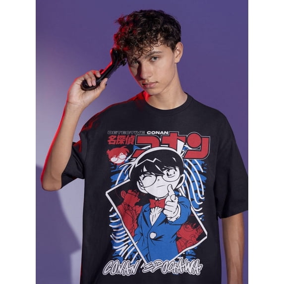 Vintage 90s Detective Conan Manga Anime Tshirt - Walmart.com