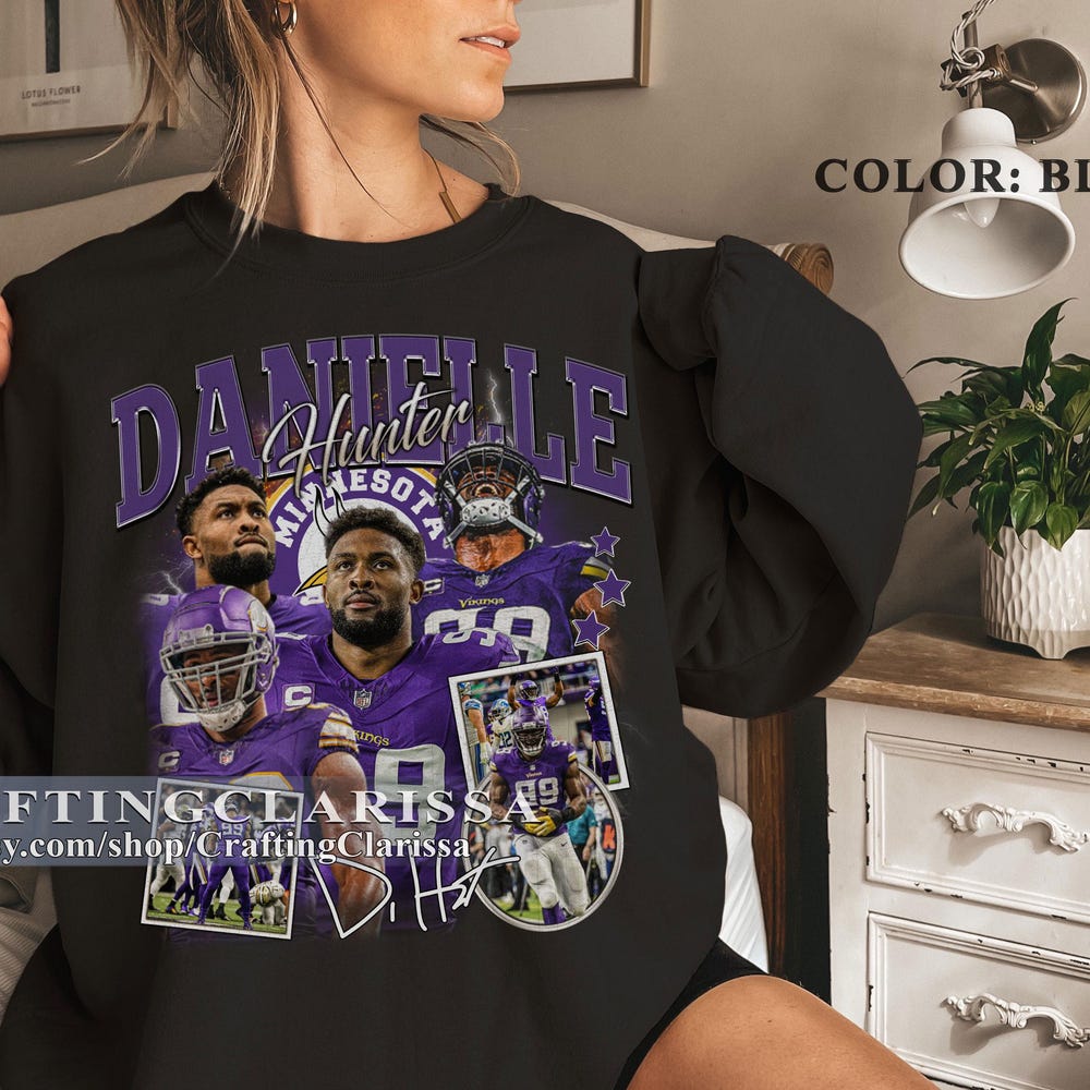 Vintage 90s Graphic Style Danielle Hunter T-Shirt, Danielle Hunter ...