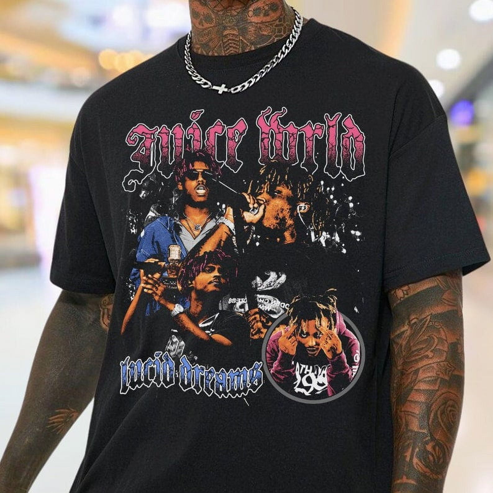 Vintage 90s Juice WRLD Graphic T-Shirt Juice WRLD 999 Fan Gift RnB ...