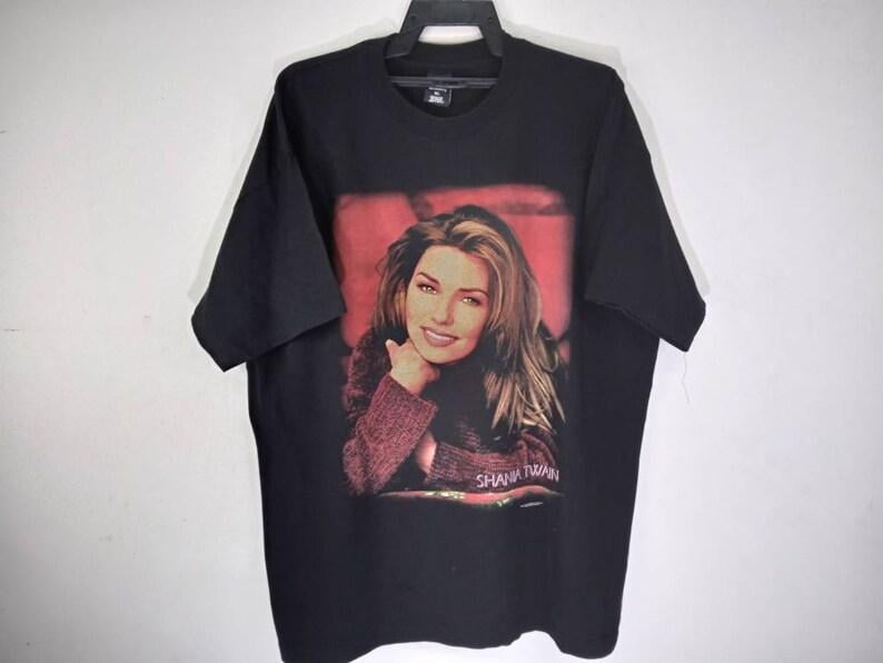 Vintage 90s SHANIA TWAIN Canadian Singer Songwriter Black T Musics ...