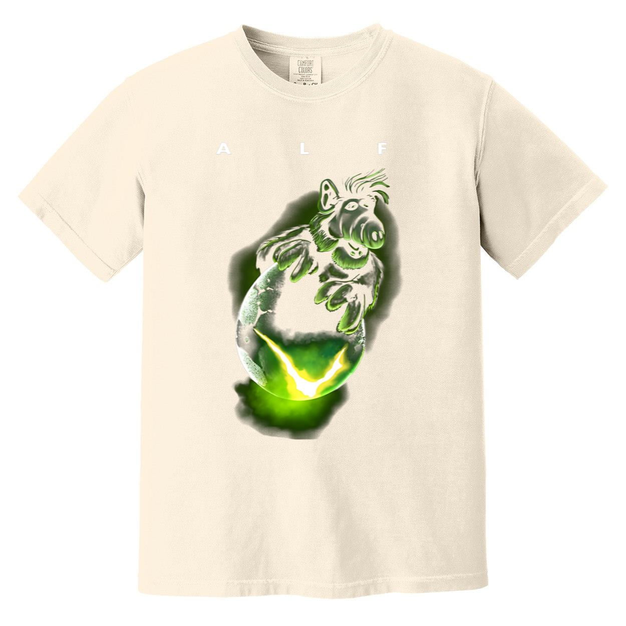 Vintage ALF Alien Life Form 80s TV Show Sci Fi Comedy Fan Comfort Color ...