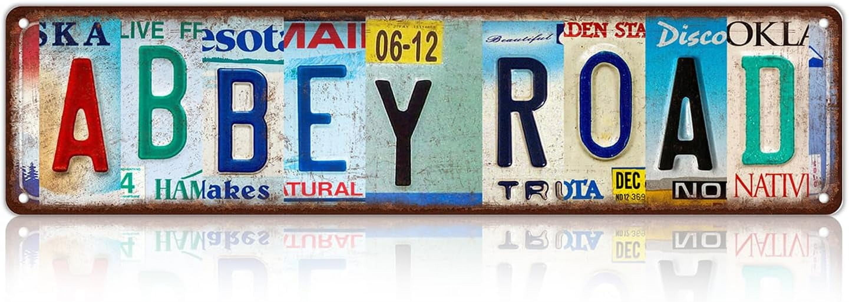 Vintage Abbey Road Metal Tin Signs Street Signs Road Signs Room Wall ...