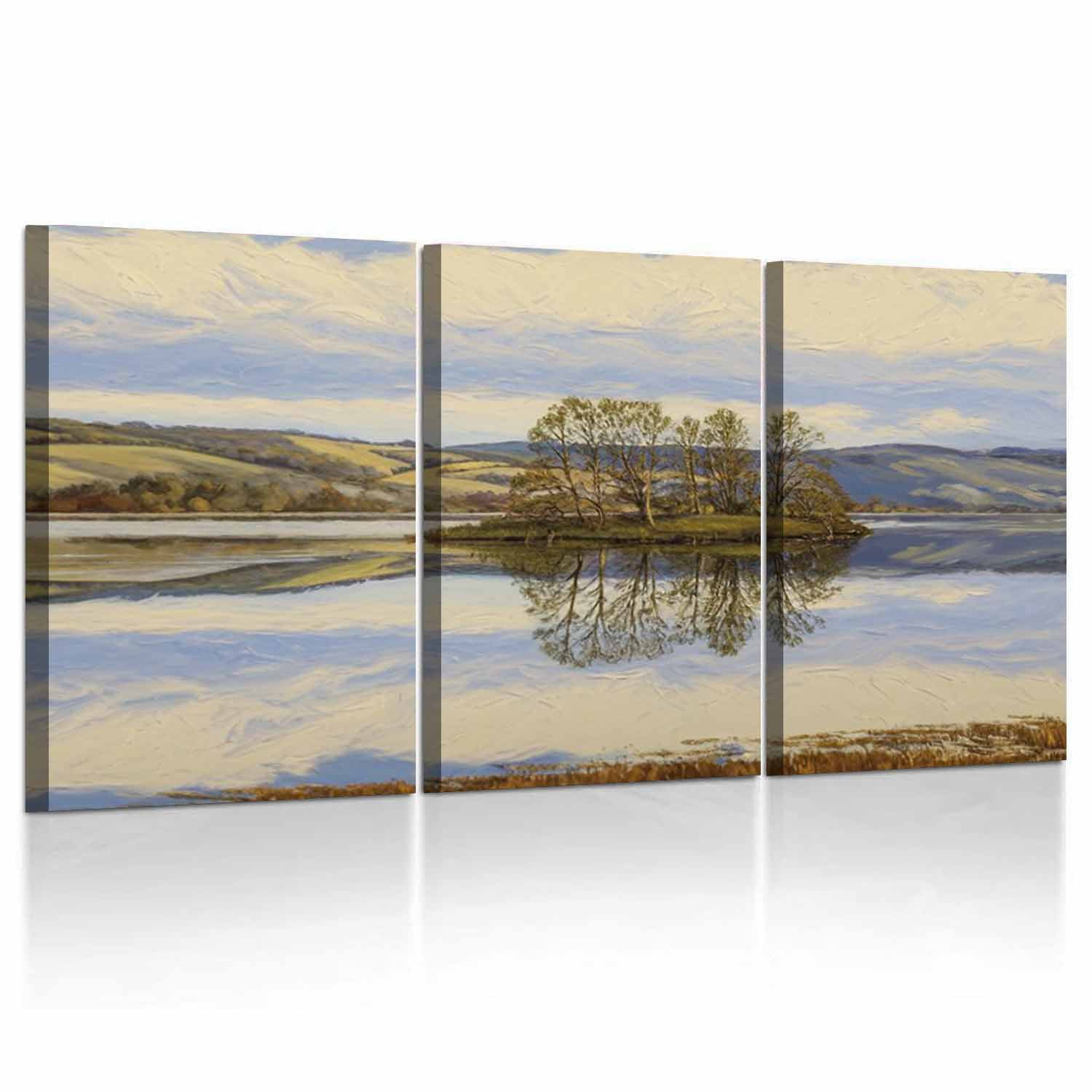 Vintage Abstract 3 Panels Modern Canvas Wall Art Prints, Modern ...