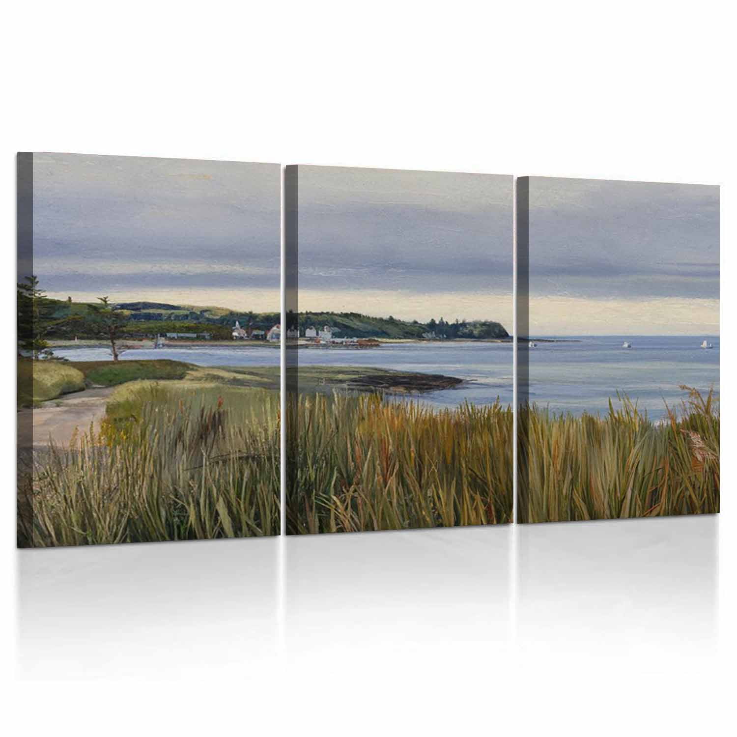 Vintage Abstract 3 Panels Modern Canvas Wall Art Prints for Bedroom ...