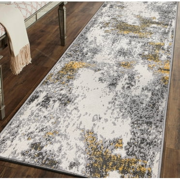 Modern Moroccan Trellis Grey/ Yellow Area Rug or Runner - Walmart.com