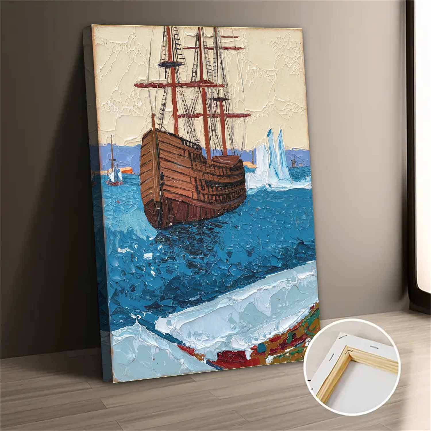Vintage Abstract Canvas Wall Art Paintings Prints for Bedroom Living ...