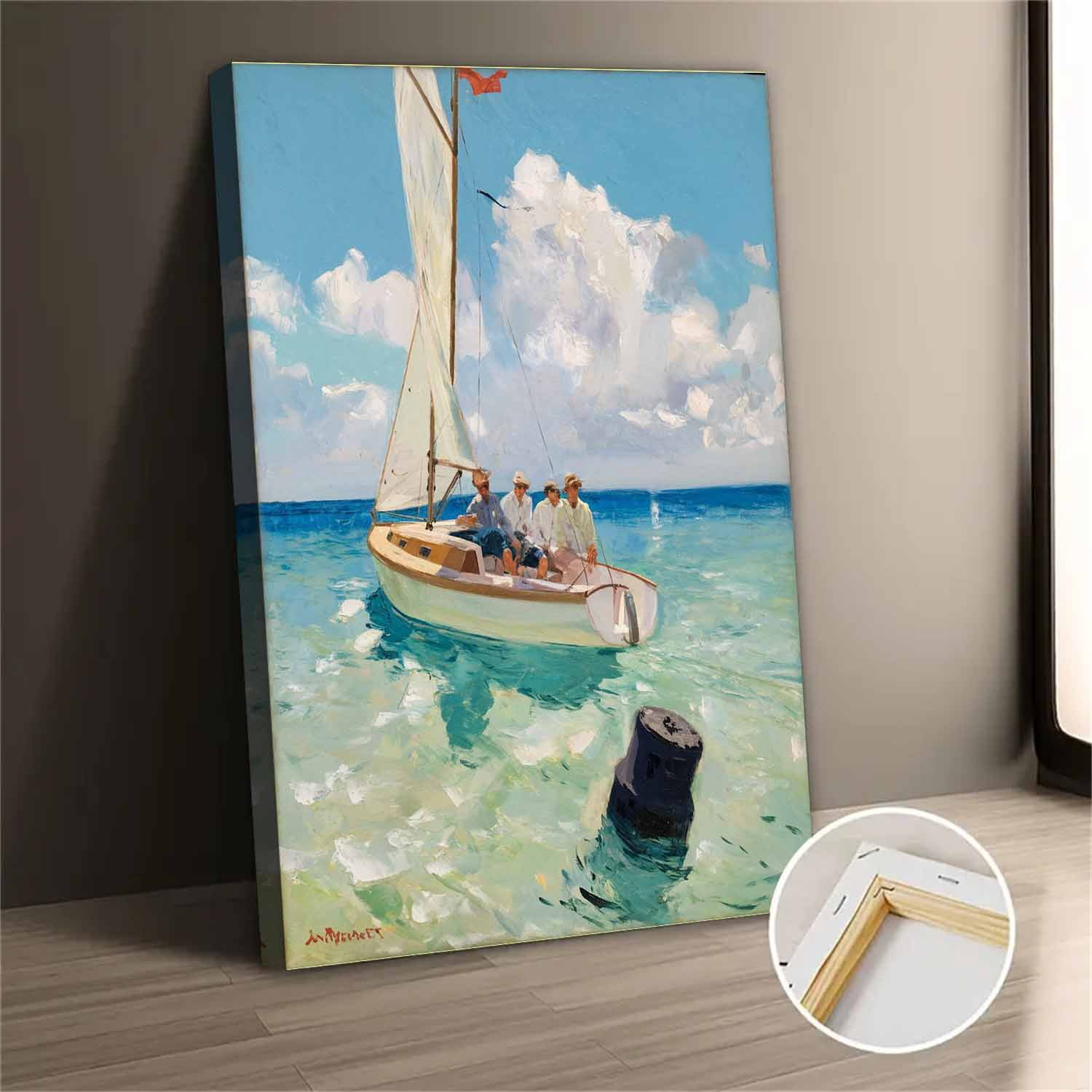 Vintage Abstract Canvas Wall Art Prints for Bedroom Living Room Home ...