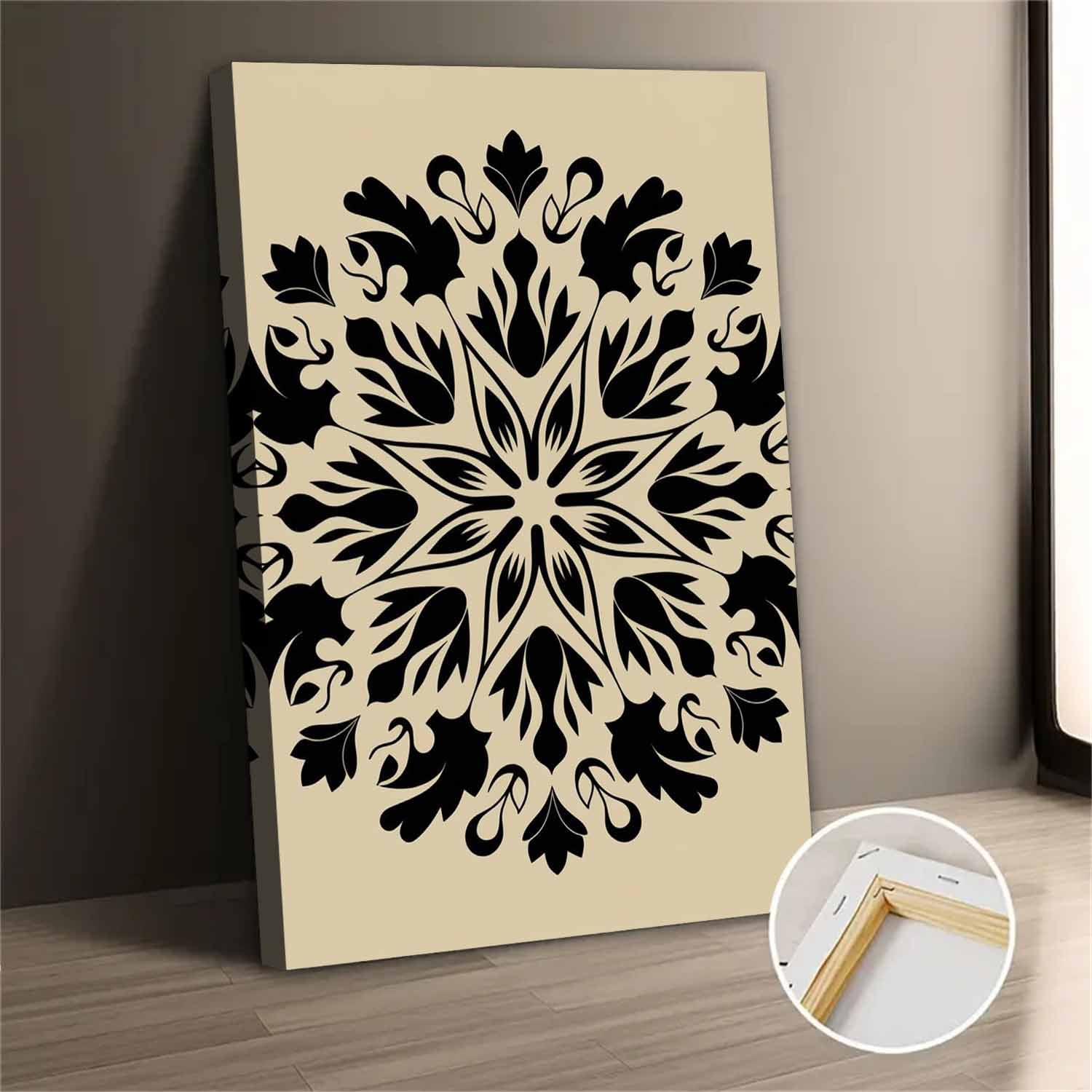 Vintage Abstract Mandala Canvas Wall Art Print For Bedroom - Walmart.com