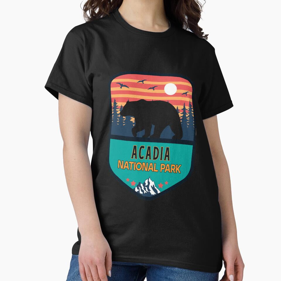 Vintage Acadia National Park Classic T-Shirt T-Shirt - Perfect T-Shirt ...