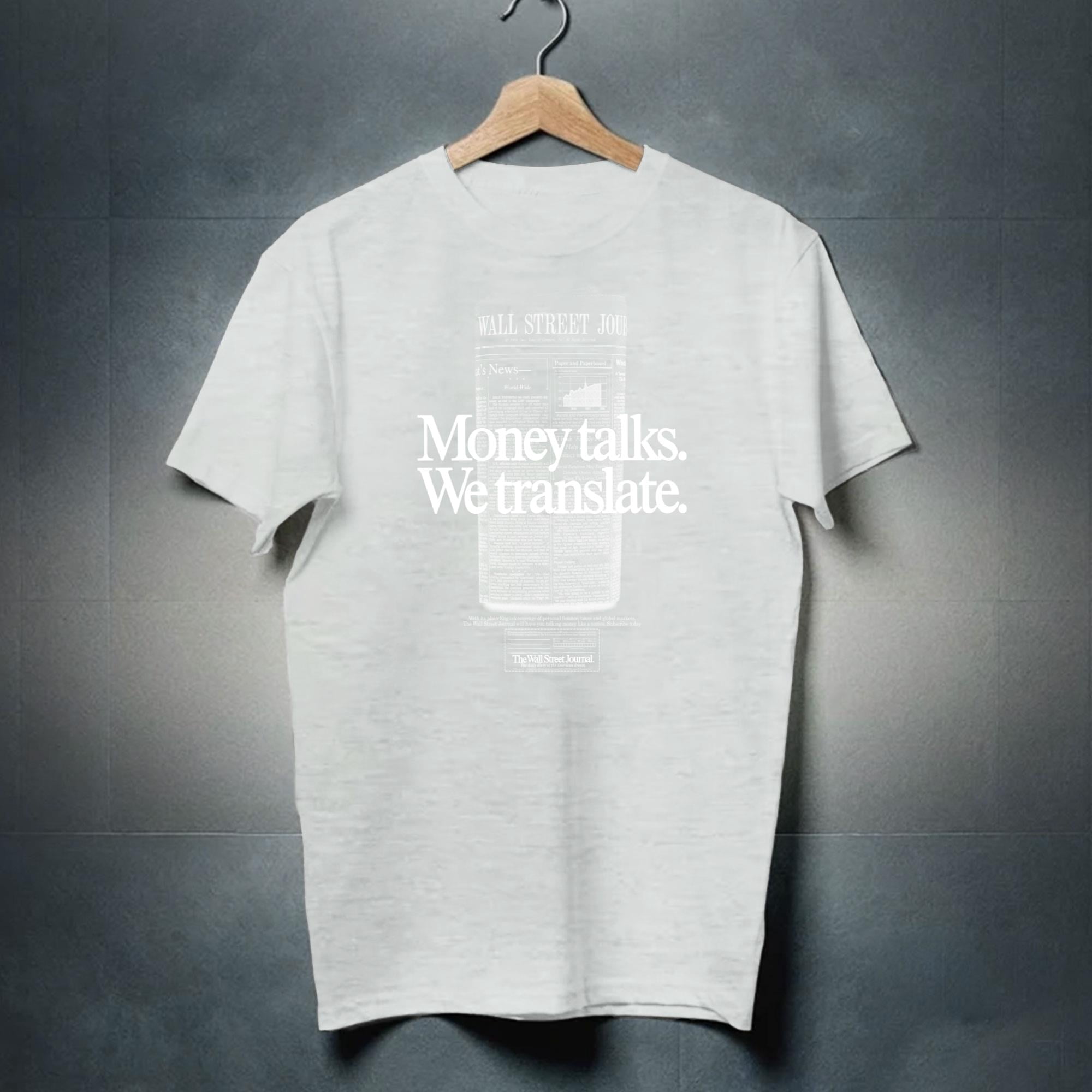 Vintage Ad Campaign money talks we translate T-shirt, Marketing Graphic ...