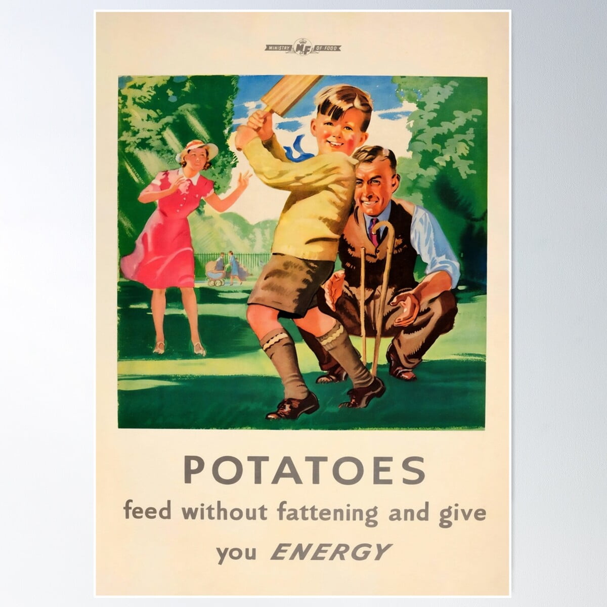 Vintage Advertising Poster - British 1940S Ministry Of Food Propaganda ...