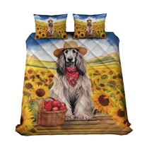 Basset Hound Portrait Watercolor Vintage Retro Styles Quilt Bedding Set ...