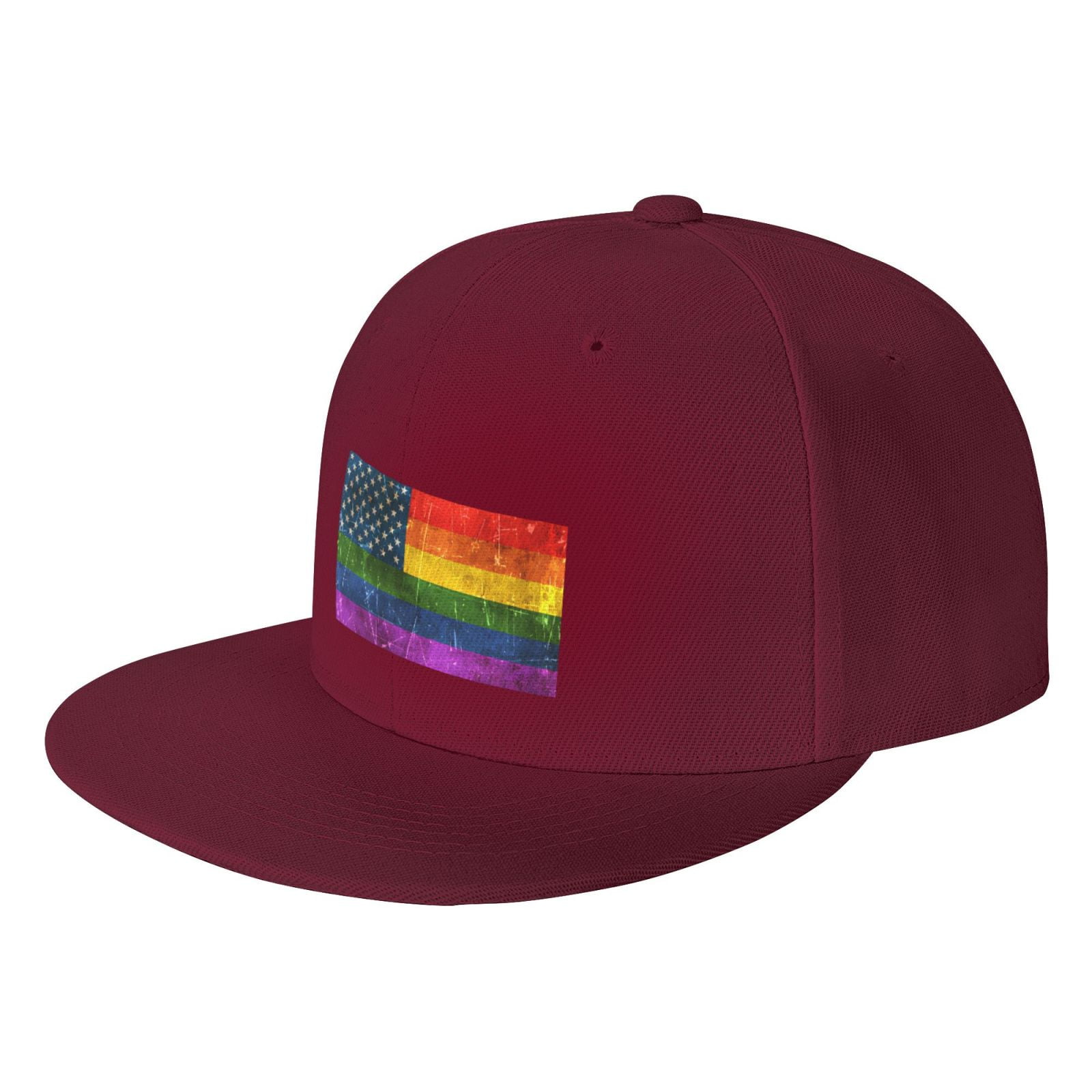 Vintage Aged And Scratched American Gay Pride Flag Baseball Cap ...