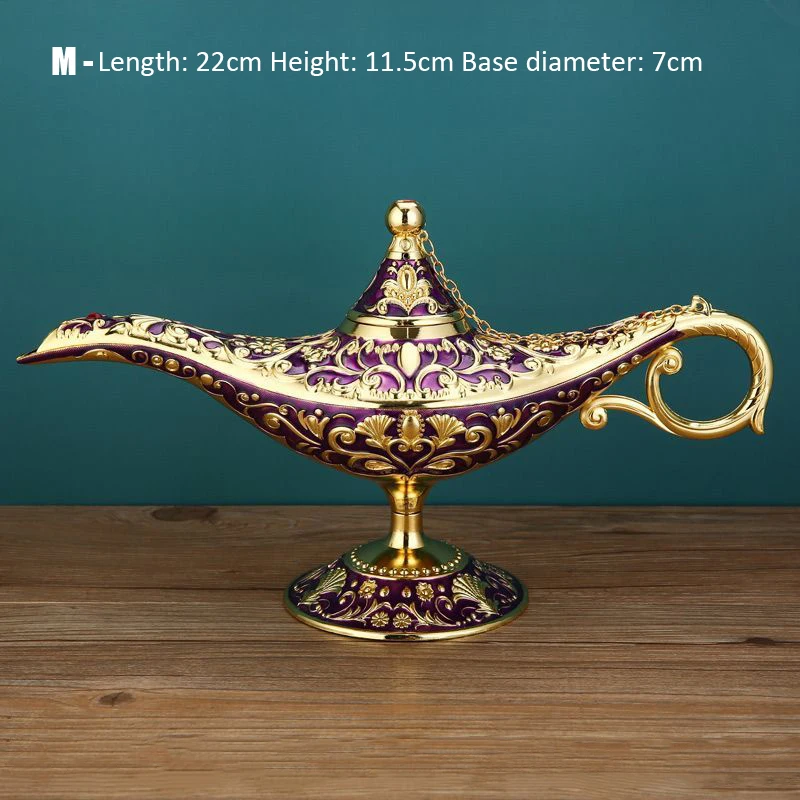 Vintage Aladdin Magic Lamp Ornaments Classic Aladdin Magic Genie ...