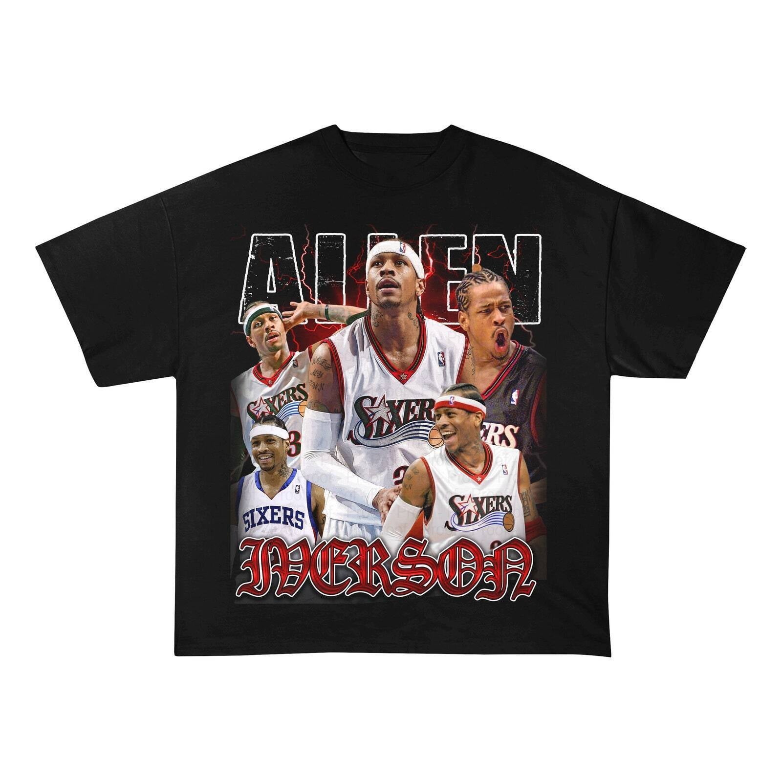 Vintage Allen Iverson The Answer T-shirt, Vintage Wash Oversize Iverson ...