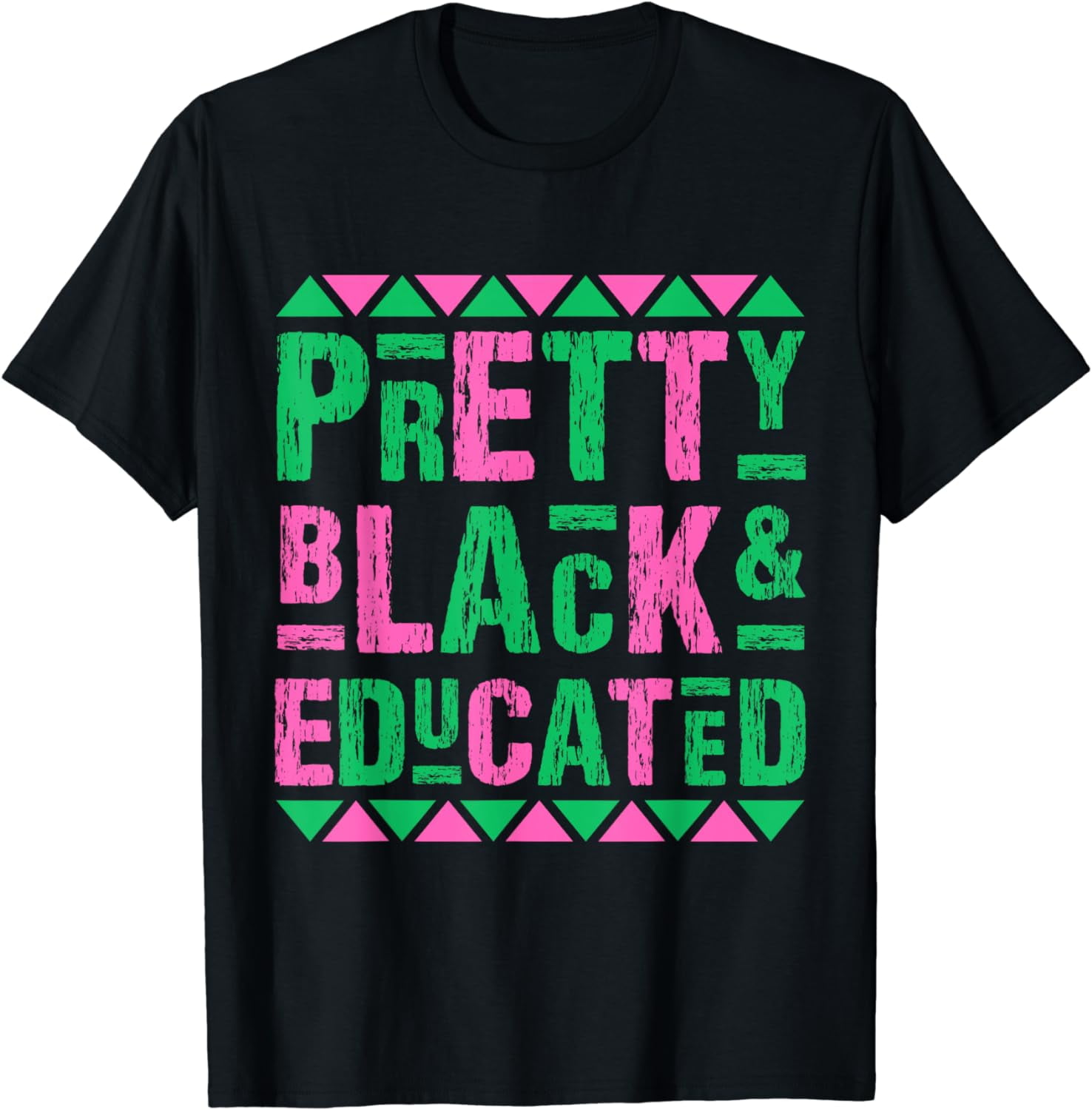 Vintage Alpha Pretty Black And Educated Alpha Hand Sign 1908 T-Shirt ...