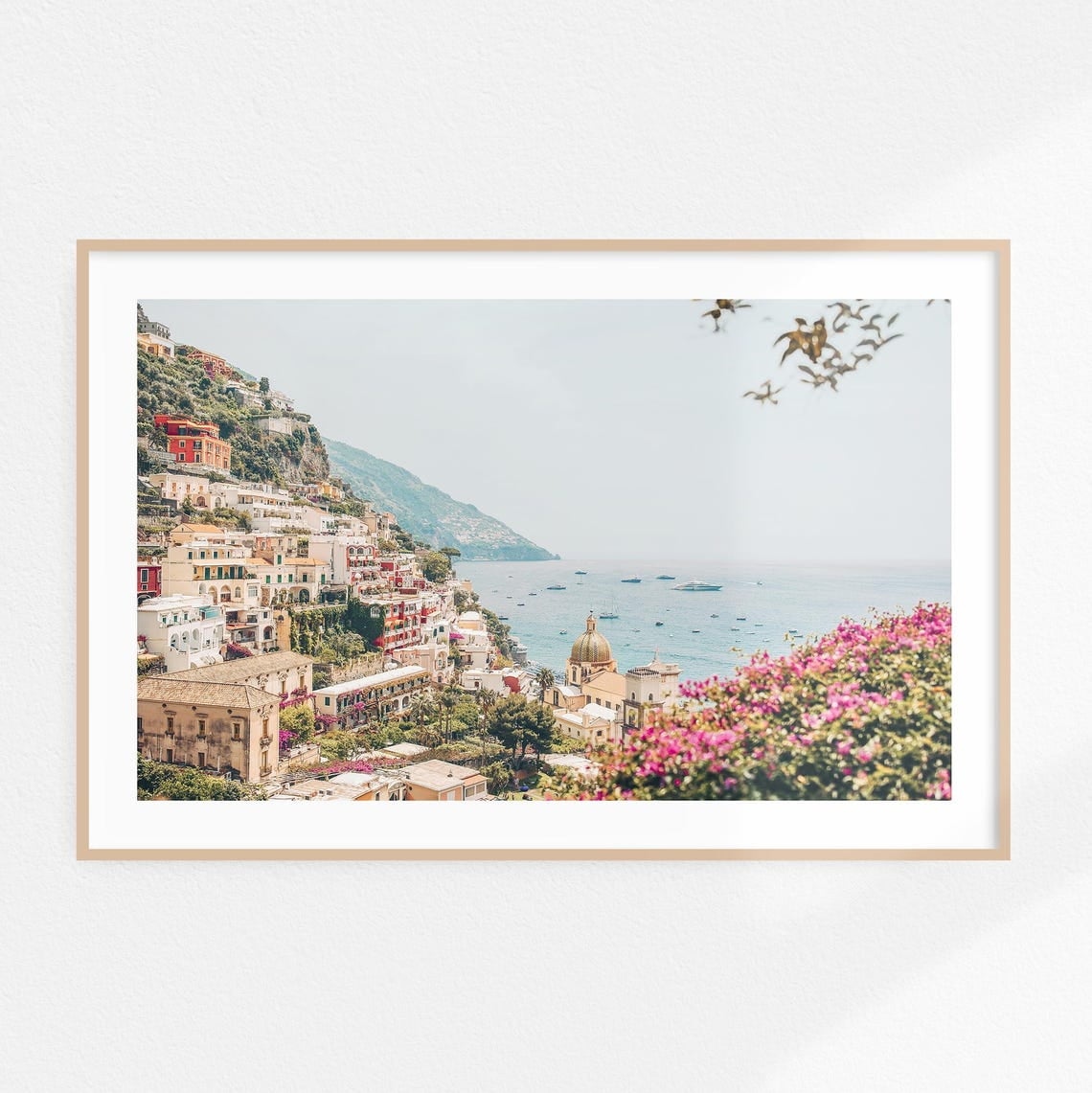 Vintage Amalfi Coast Print Positano Printable Art, Large Amalfi Print ...