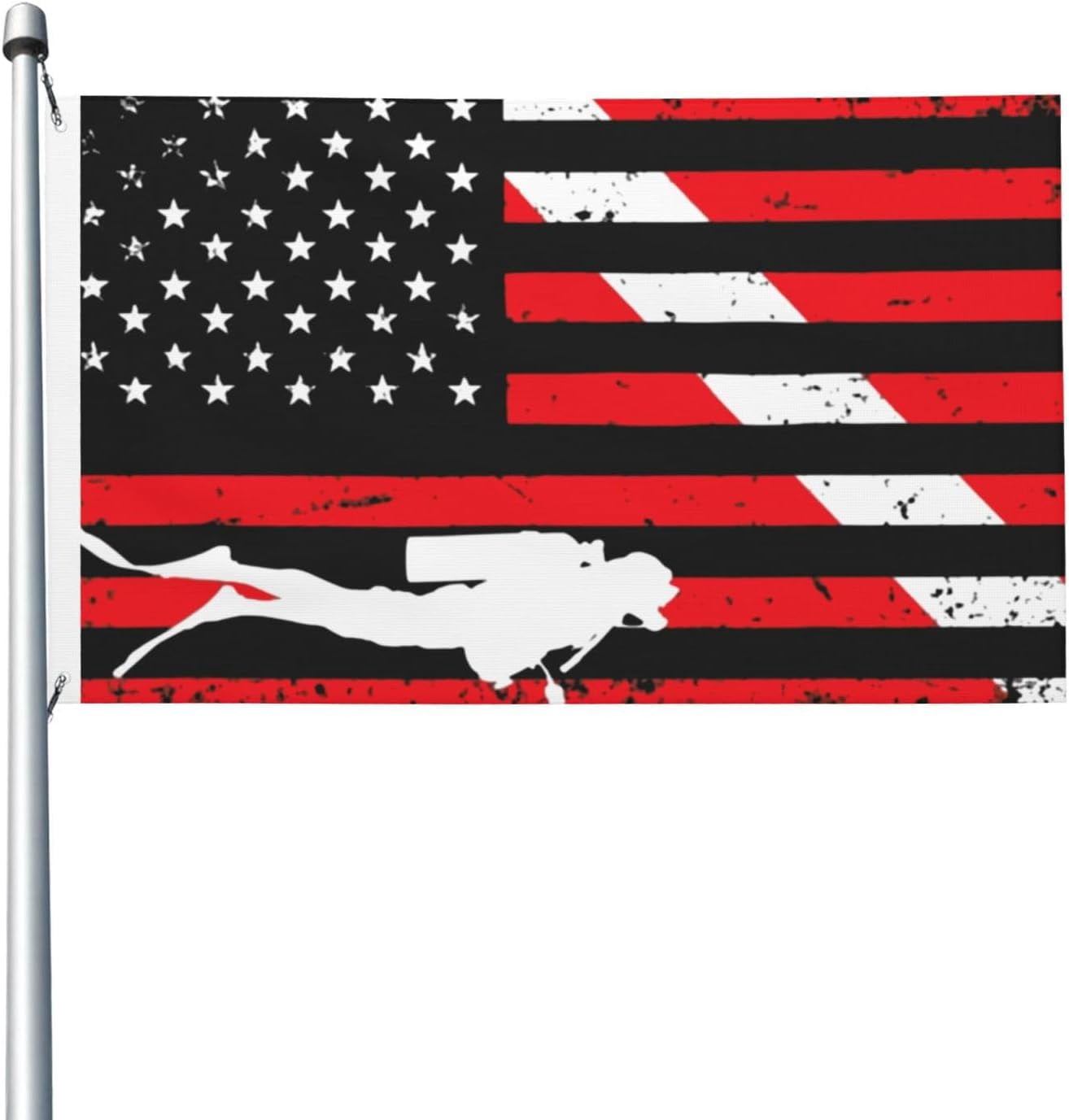 Vintage American Diver Down Flag Flag Garden Flag 3x5ft Double Sided ...