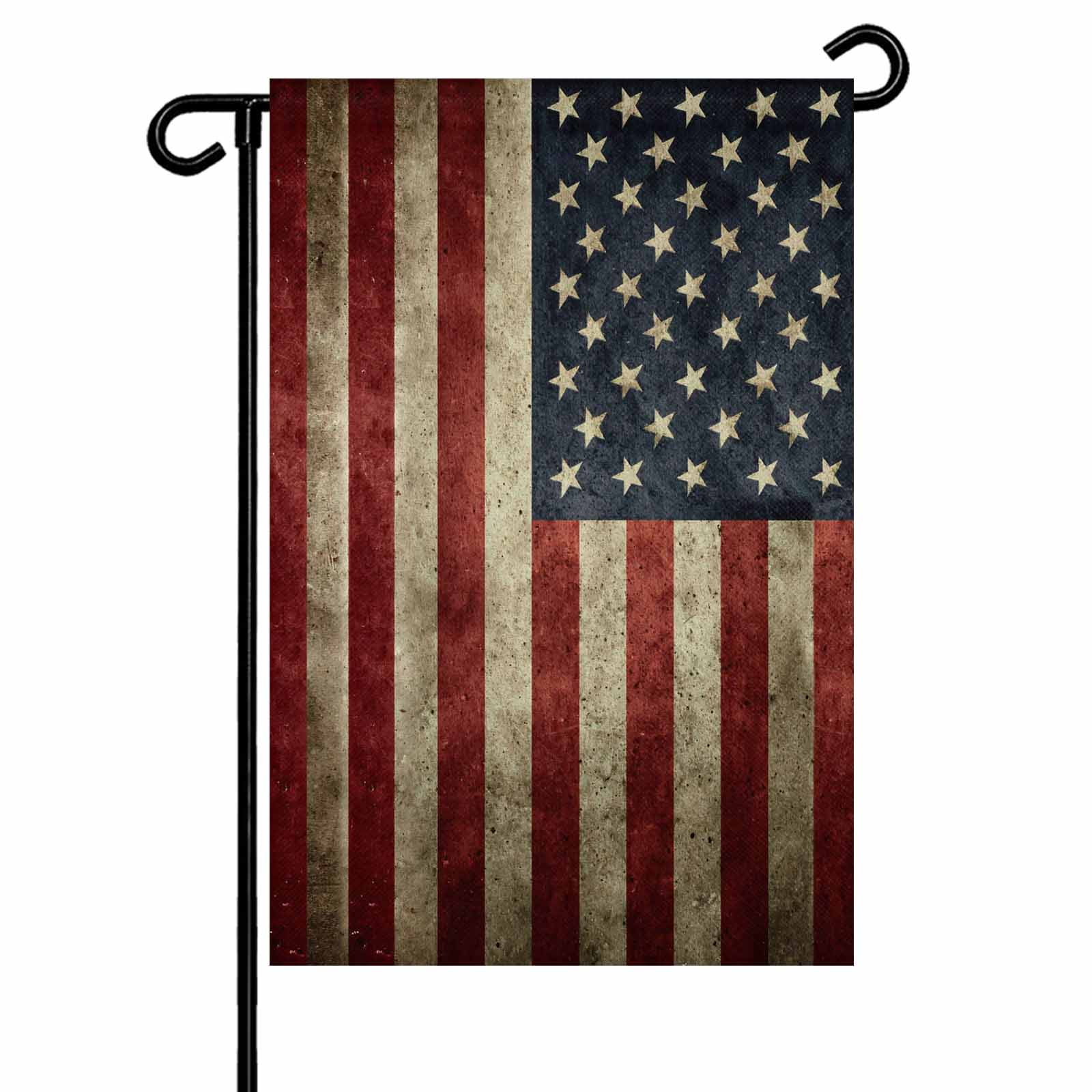 Vintage American Flag Garden Flags for Outside Patriotic USA Flag ...